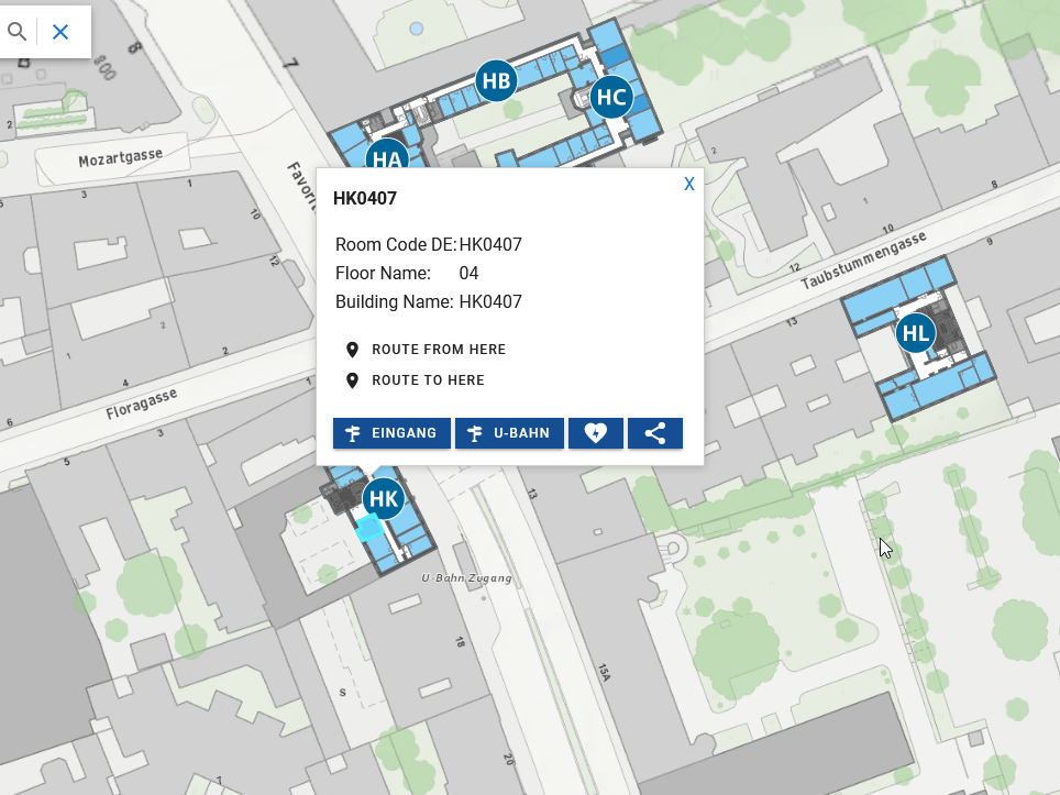TUW-maps im TISS Adressbuch | TU Wien